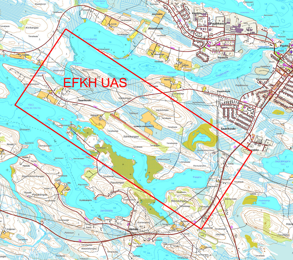 Kuhmo (EFKH) restrictive UAS geographical zone | Droneinfo