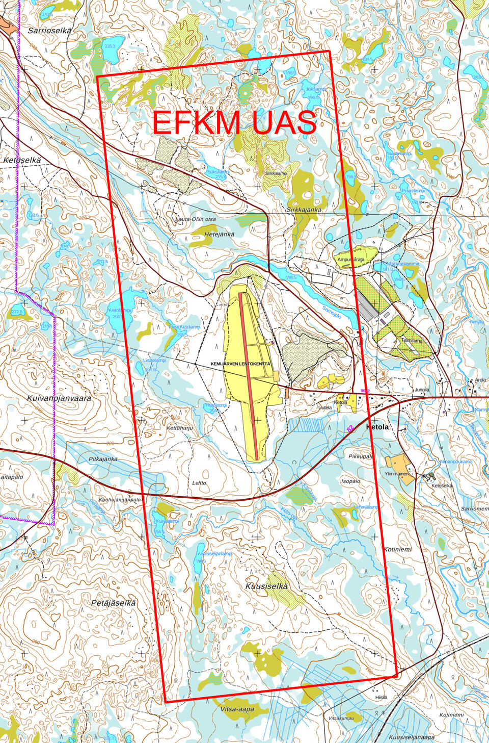 Kemijärvi (EFKM) restrictive UAS geographical zone | Droneinfo