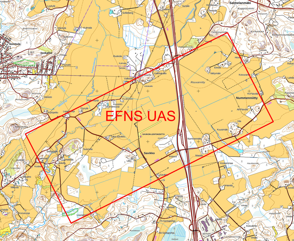 Savikko (EFNS) restrictive UAS geographical zone | Droneinfo