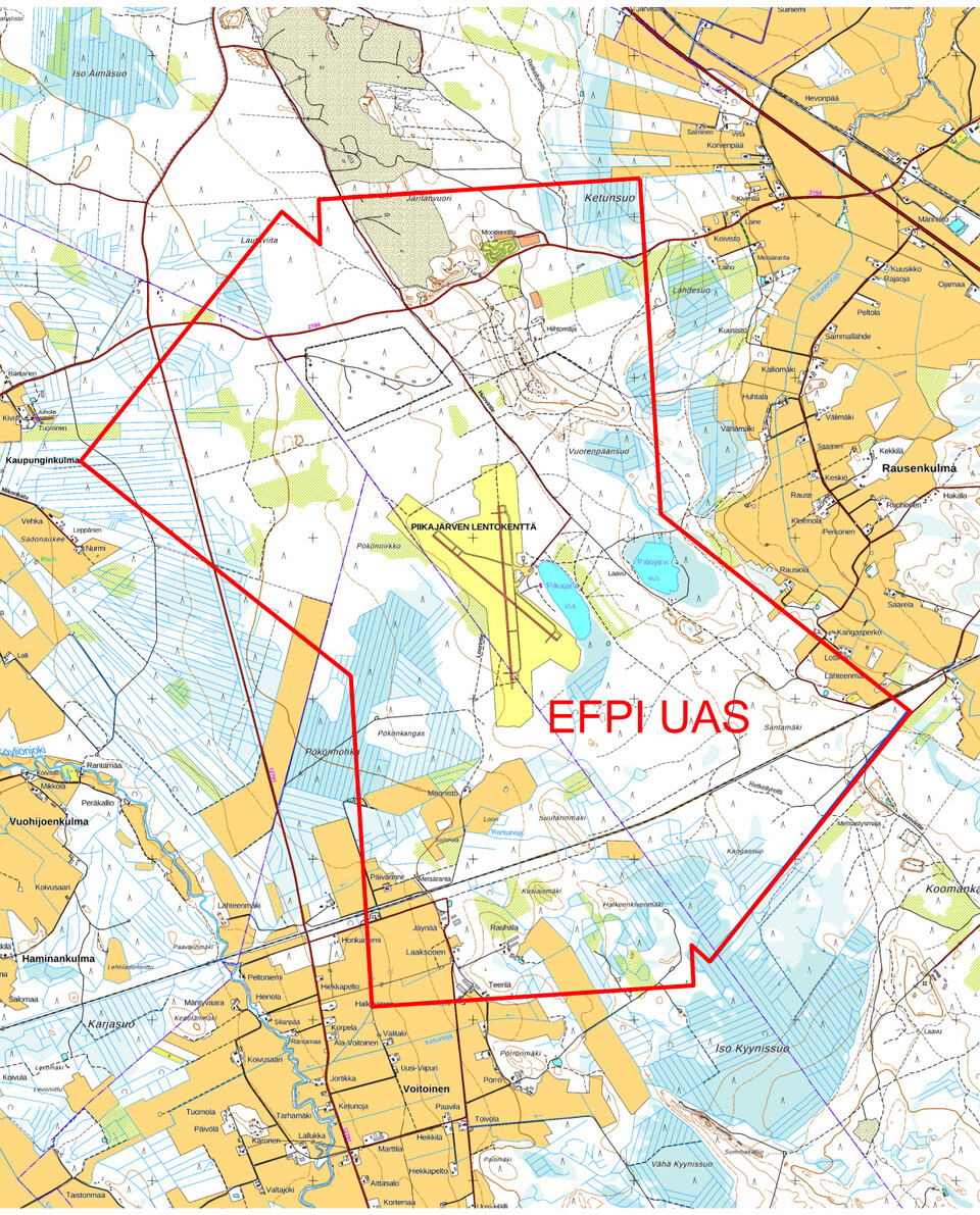 Piikajärvi (EFPI) restrictive UAS geographical zone | Droneinfo