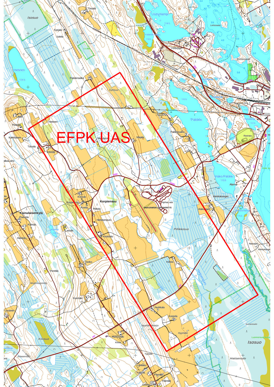 Pieksämäki (EFPK) restrictive UAS geographical zone | Droneinfo