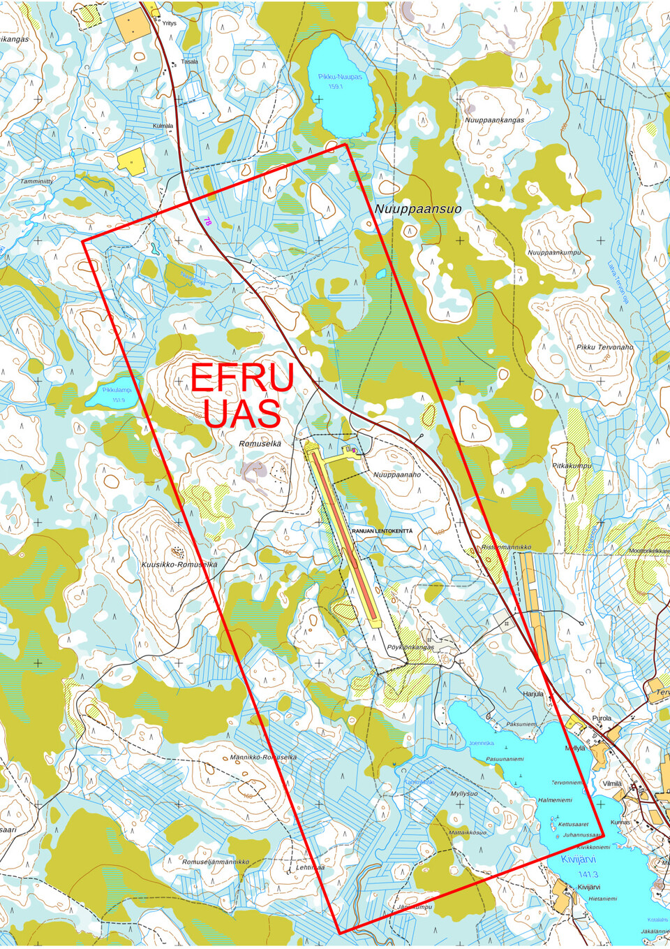 Ranua (EFRU) restrictive UAS geographical zone | Droneinfo