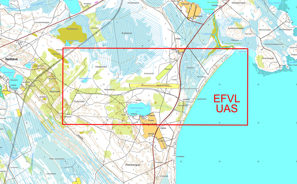 Vaala (EFVL) restrictive UAS geographical zone | Droneinfo