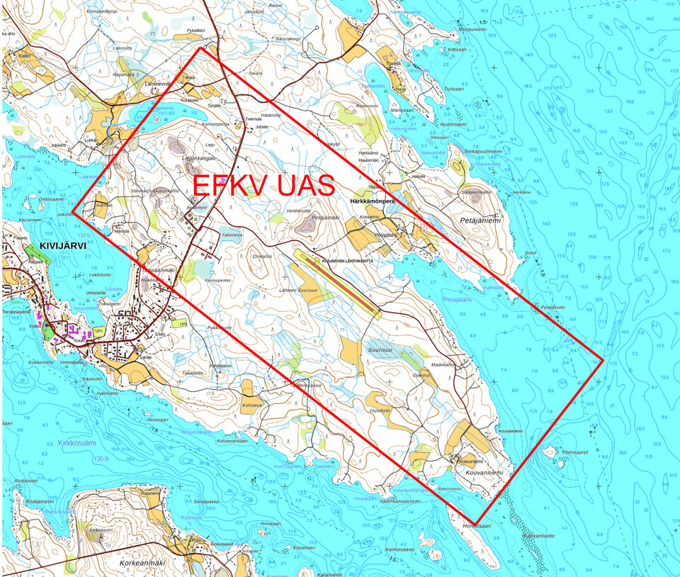 Kivijärvi (EFKV) restrictive UAS geographical zone | Droneinfo