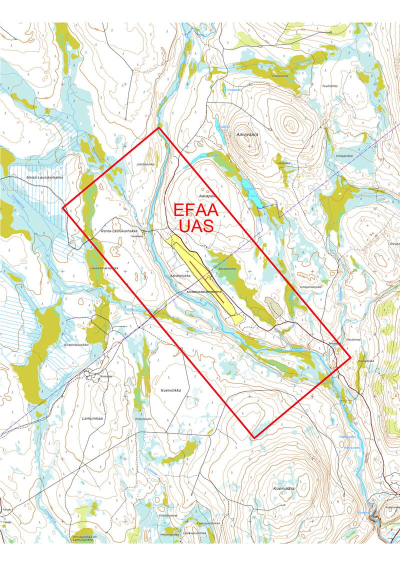 Aavahelukka (EFAA) restrictive UAS geographical zone | Droneinfo