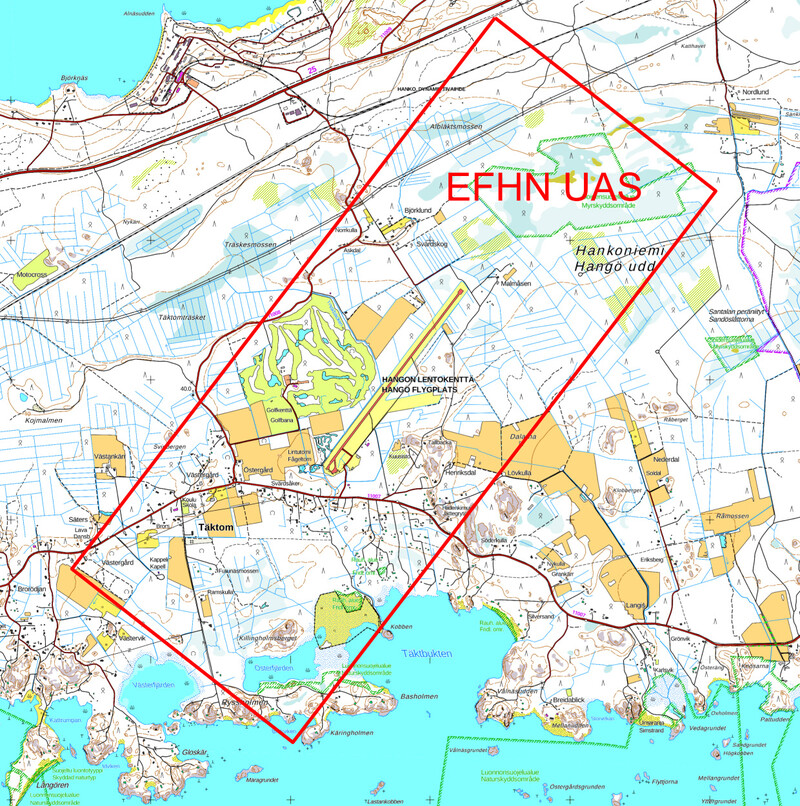 Hanko (EFHN) restrictive UAS geographical zone | Droneinfo