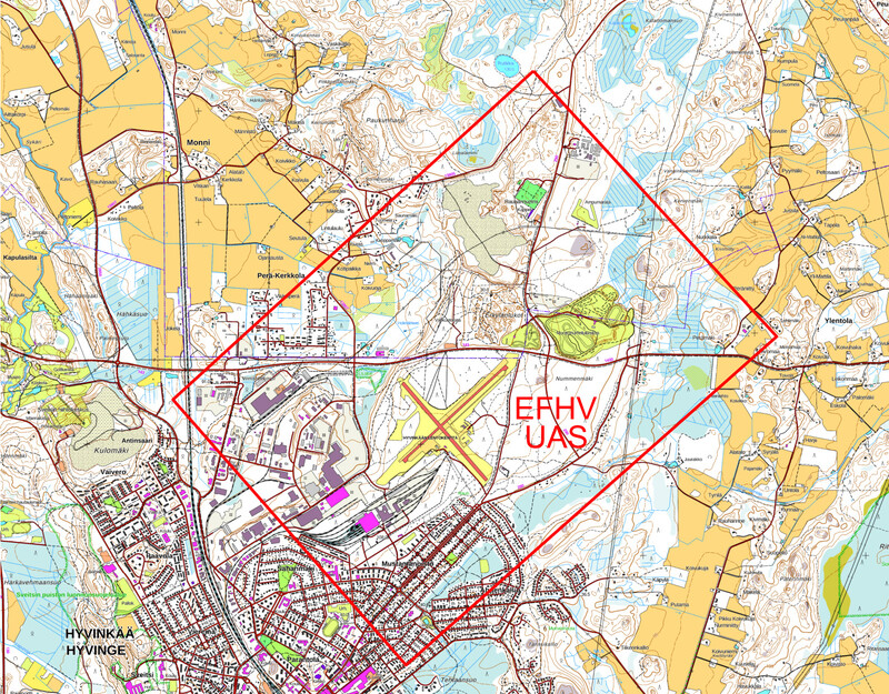 Hyvinkää (EFHV) restrictive UAS geographical zone | Droneinfo