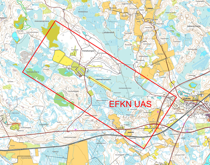 Kannus (EFKN) restrictive UAS geographical zone | Droneinfo